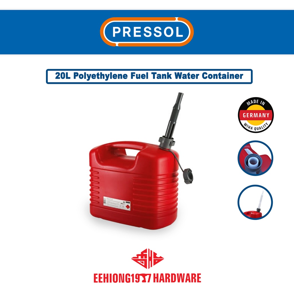 PRESSOL 20LT POLYETHYLENE FUEL tank water CONTAINER MADE IN GERMANY ...