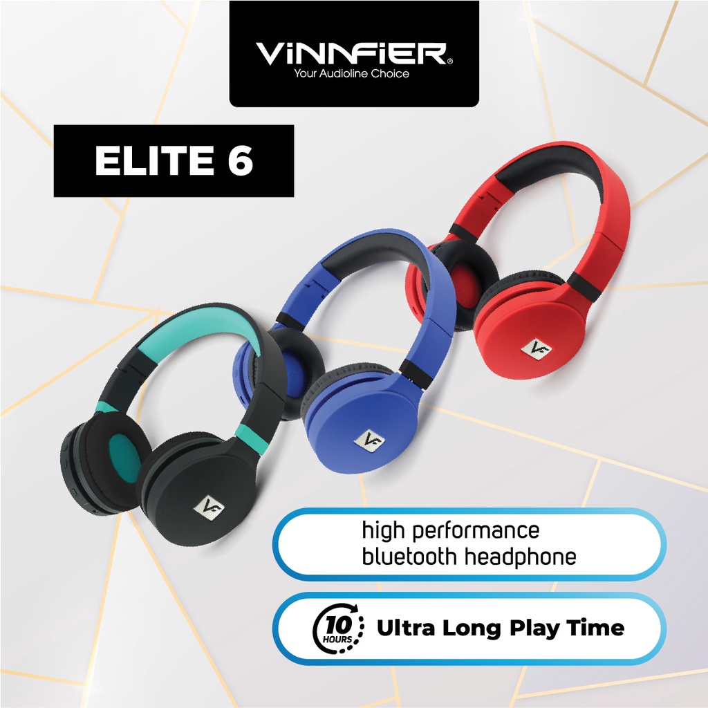 Vinnfier Elite 6 Wireless Bluetooth Headphones With Mic For Smartphones ...