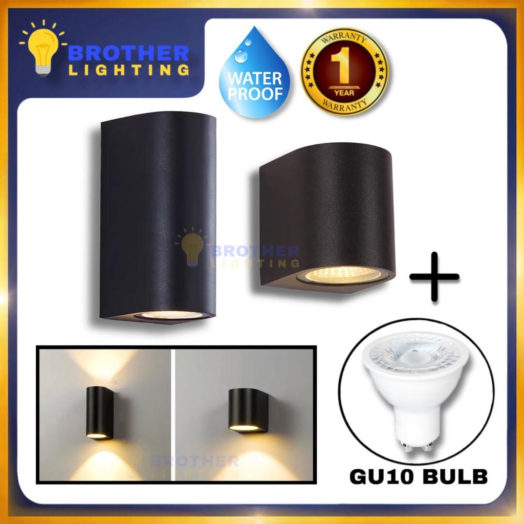 Modern 7W GU10 LED Wall Light Indoor Outdoor Light IP65 Waterproof ...