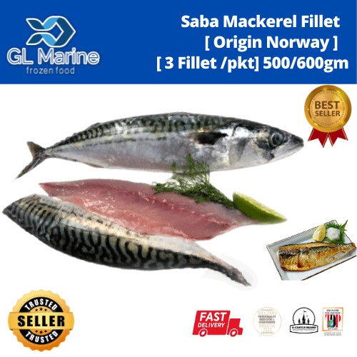 [Hot Selling][Japanese Food] Norway Saba Mackerel Fillet [ 3PCS/PKT ...