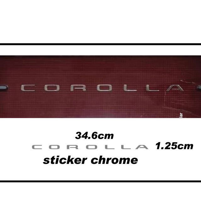 Sticker corolla (replacement) | Shopee Malaysia