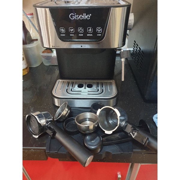 USED 19 Bar Giselle Espresso Coffee Milk Bubble Maker Machine with Milk ...