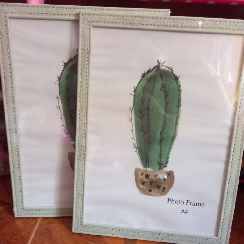 Photo frame A4 Size (Green Border) | Shopee Malaysia