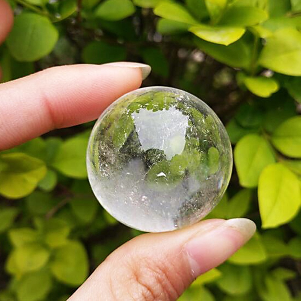 Natural White Clear Quartz Crystal Sphere Ball Reiki Healing Chakra ...
