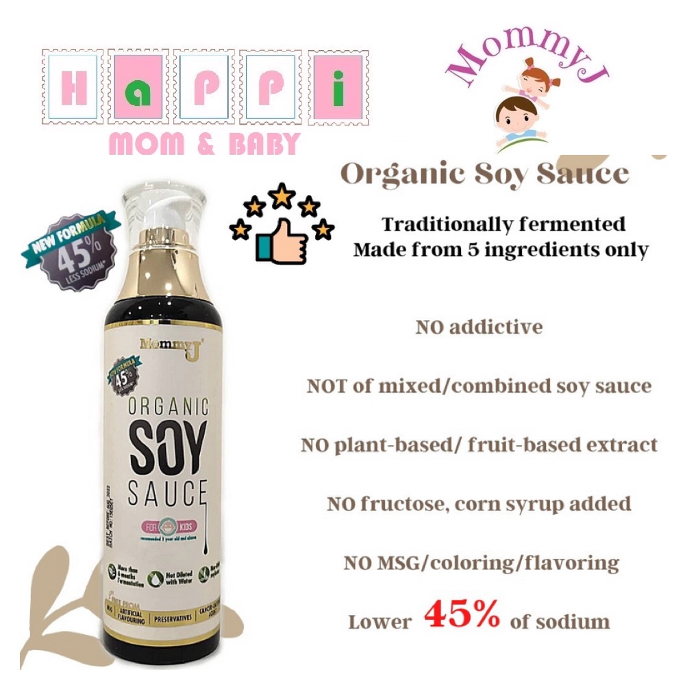 MommyJ Organic Baby Soy Sauce 220ML | Shopee Malaysia