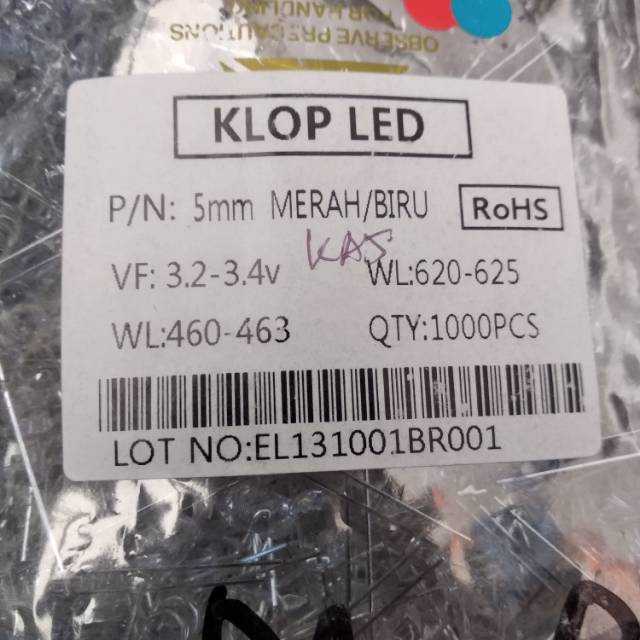 MERAH Led 2 Colors Red Blue | Shopee Malaysia