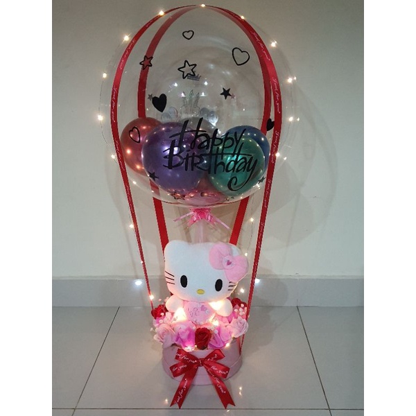 Hello Kitty Hot Air Balloon bouquet / Hello Kitty 热气球花束 | Shopee Malaysia