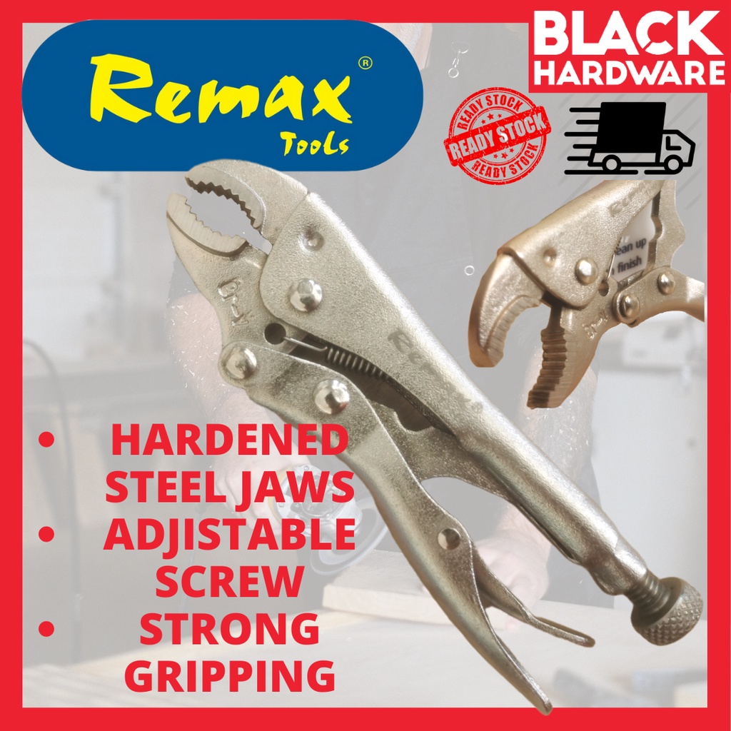 BLACK HARDWARE REMAX Locking Grip Mini Pliers Plier JAW Spanner Wrench ...
