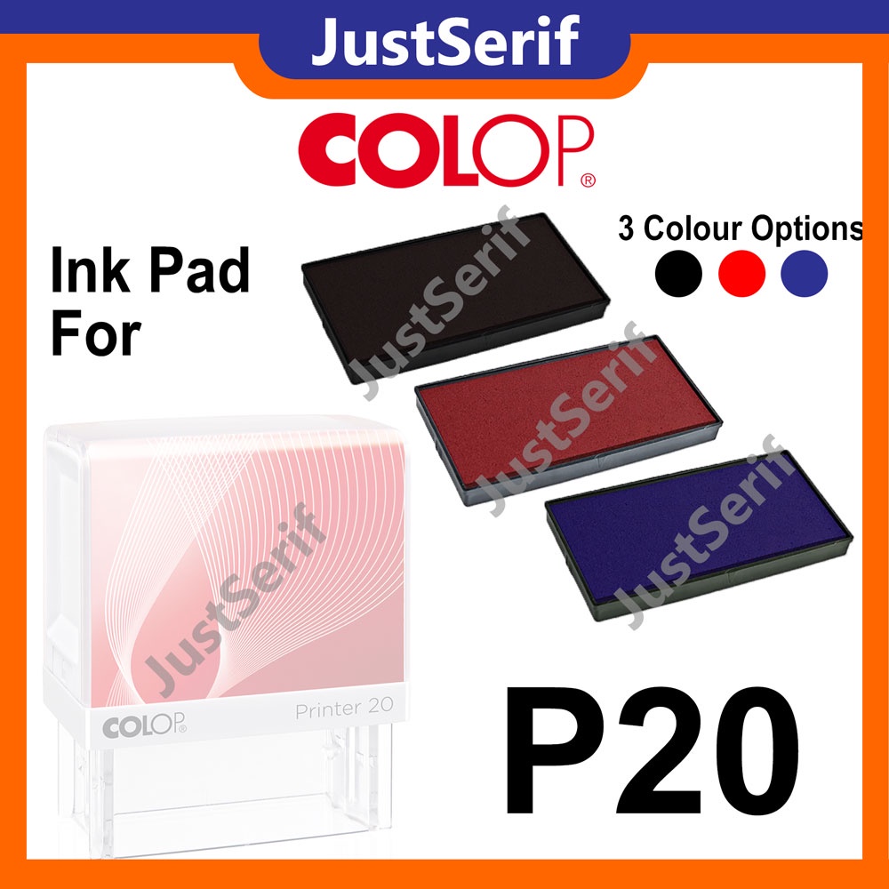 Colop stamp replacement spare inkpad p10 p20 p30 p40 p50 p60 | Shopee ...