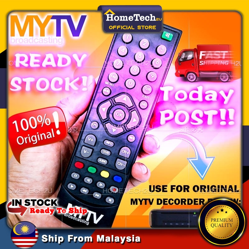 MYTV Remote Control Original (for Set Unit Dekoder DTT1770 Percuma dari ...