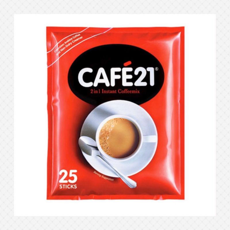 CAFE 21 2IN1 INSTANT COFFEEMIX (25 sticks x 12g) | Shopee Malaysia