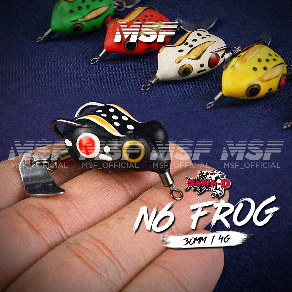 [MSF] Sawa-D N6 Mini Soft Frog Thailand | 3cm / 4g | Haruan Killer ...