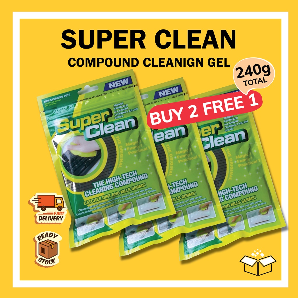 💥READY STOCK💥 Original Super Cleaner Soft Gel Magic Dust Cleaning Dirt ...