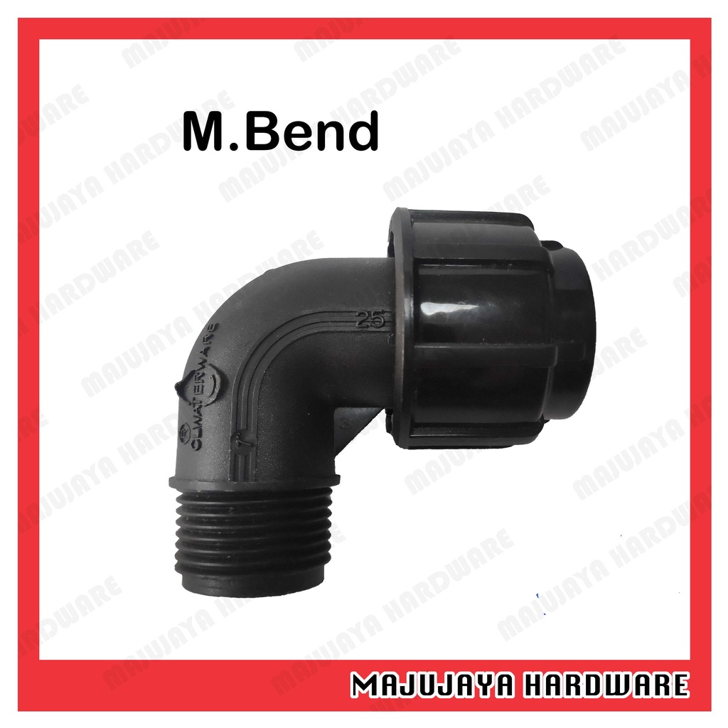 Polypipe Poly Paip Fittings Male & Female(Tee, Socket, Elbow) 20mm X 1/ ...