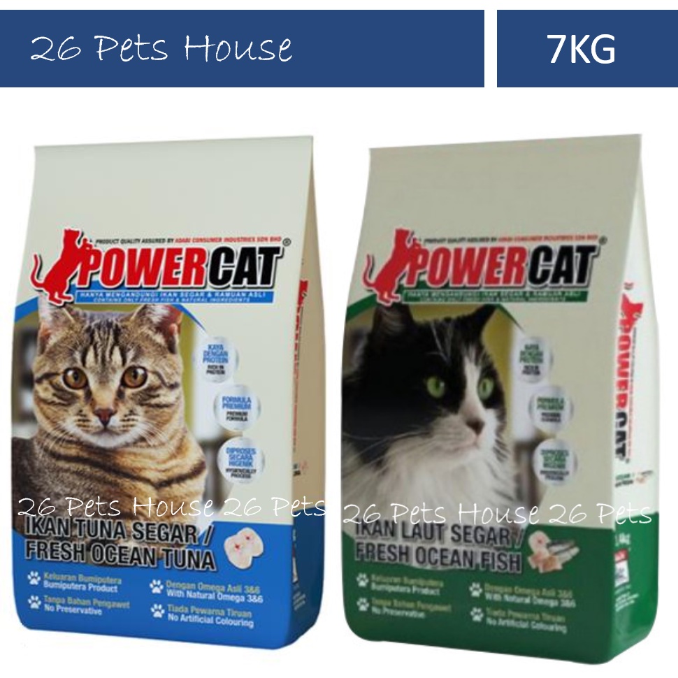 POWERCAT Cat Food 7KG | Fresh Ocean Fish Fresh Ocean Tuna Power Cat ...