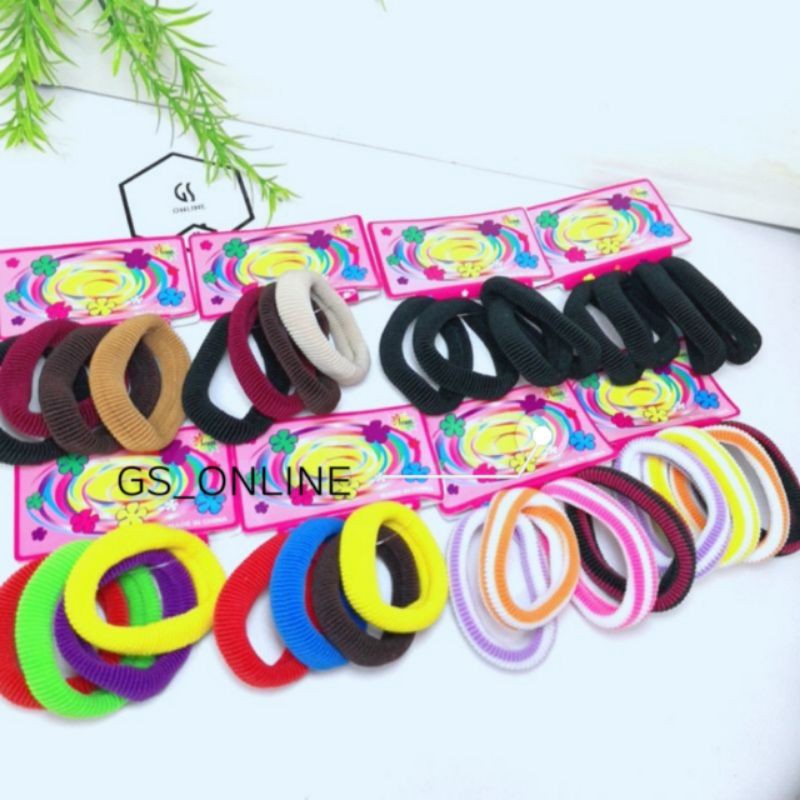 Hairties Getah Rambut Kain Rubberband 3in1/4in1/6in1发束 (Ready Stock ...