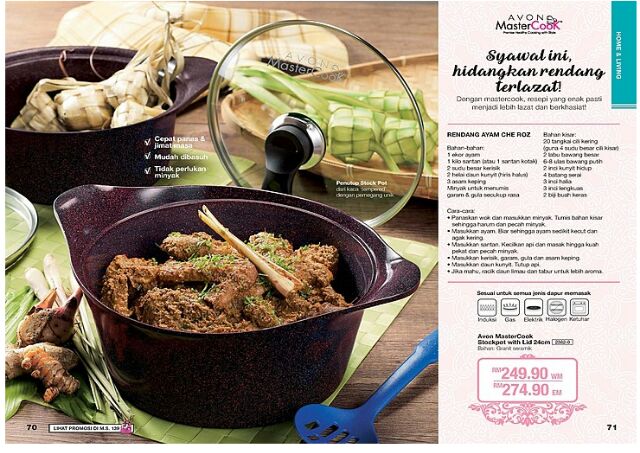 Avon Mastercook 24cm Stock Pot With Glass Lid cooking periuk masak ...