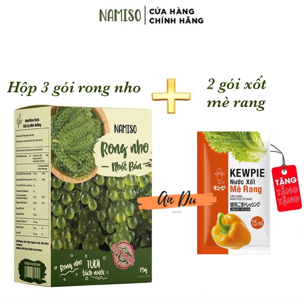 Namiso dehydrated fresh sea grapes come with a package of roasted ...