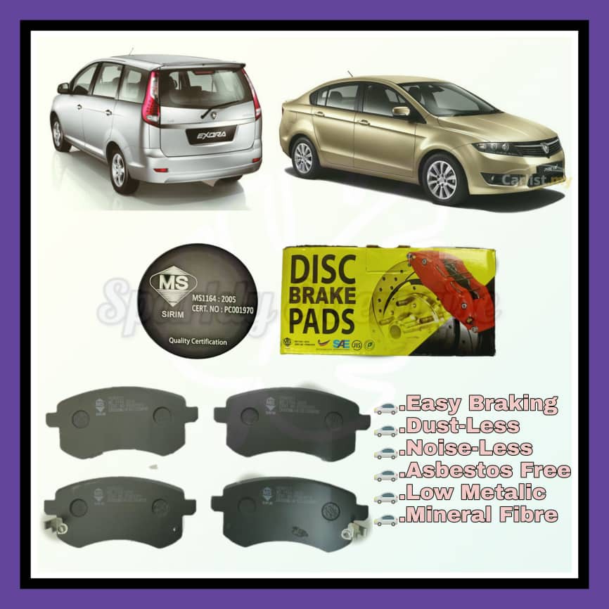 Brake Pad Front D6807 Proton Preve Exora CPS Suprima Super Grip / TRW ...