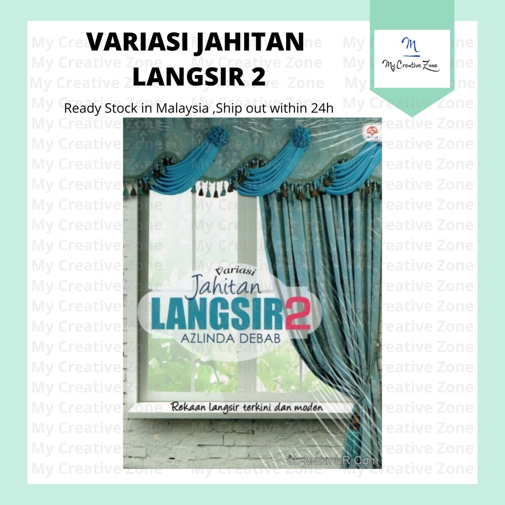 VARIASI JAHITAN LANGSIR 2 *BUKU JAHITAN* by AZLINDA DEBAB | Shopee Malaysia