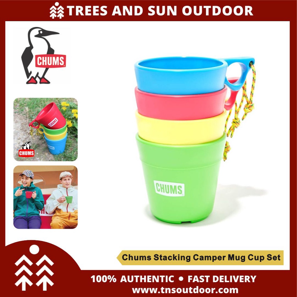 Chums Stacking Camper Stackable Mug Cup Set | Shopee Malaysia