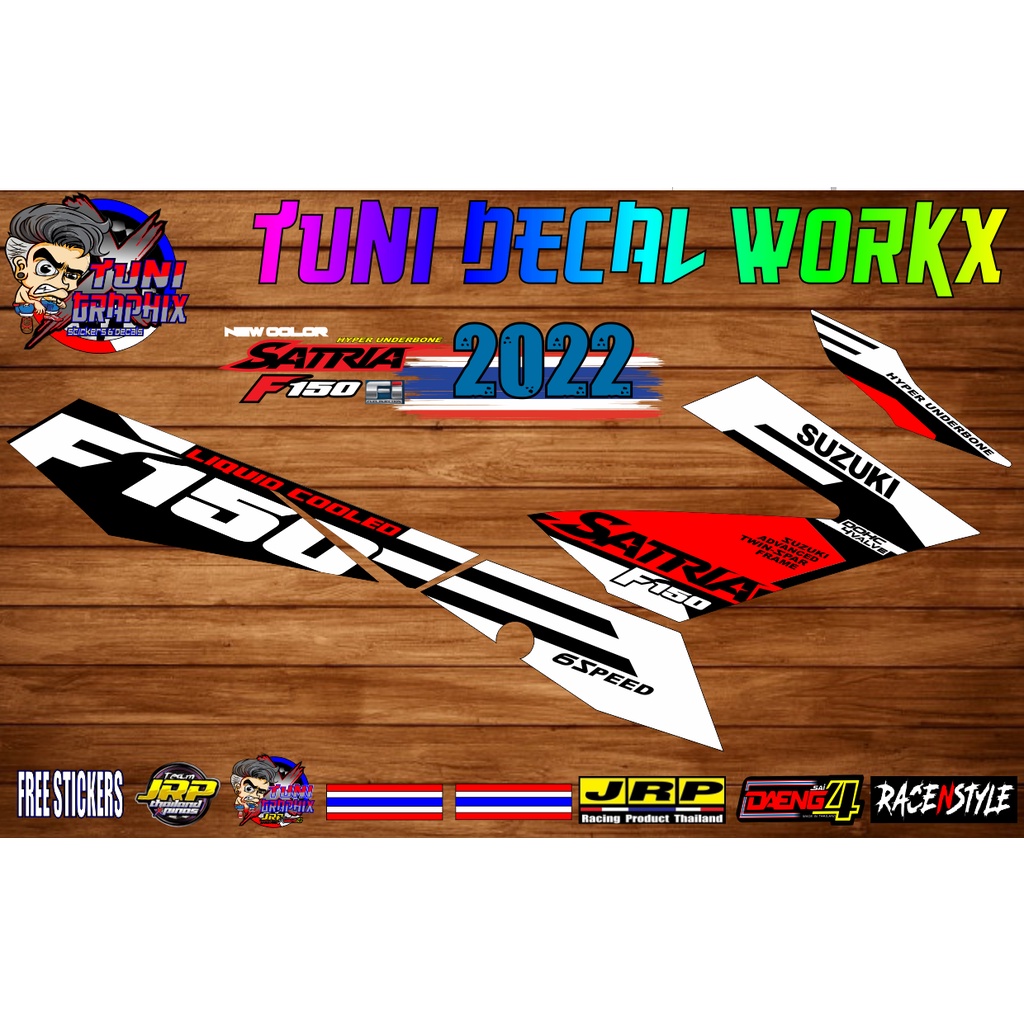 Suzuki Raider 150 Fi (2022) Satria Version Decals / Stickers with ...