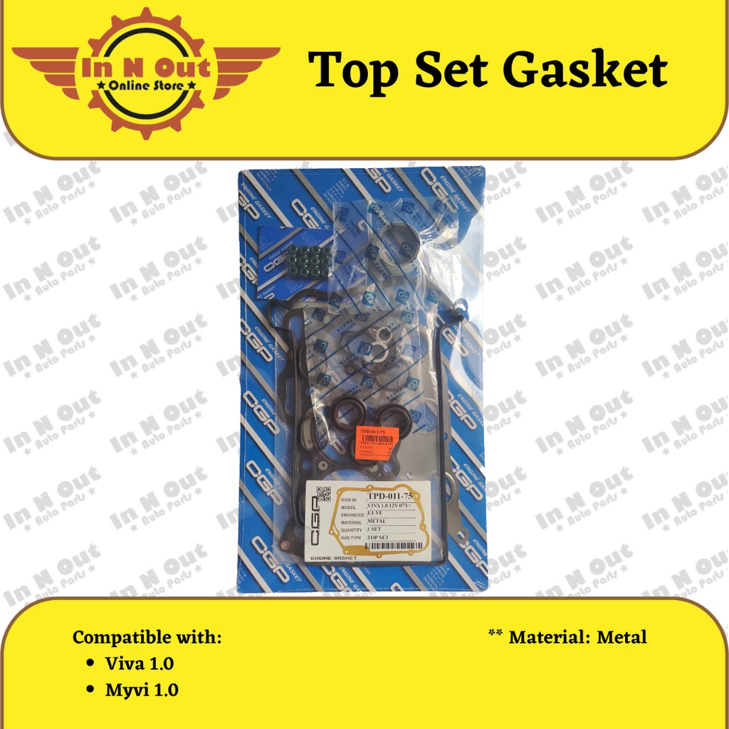 Top Set Gasket - [Perodua Viva 1.0 / Perodua Myvi 1.0] | Shopee Malaysia