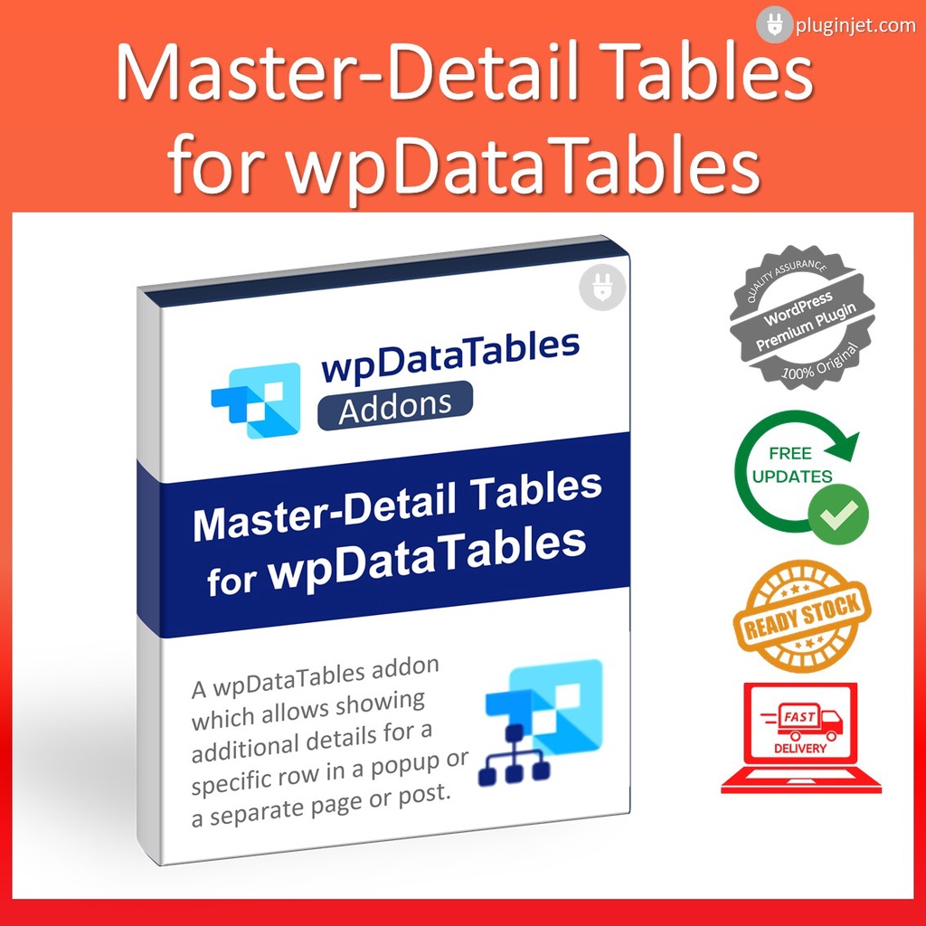 Master-Detail Tables for wpDataTables - Addon Plugin for wpDataTables [Lifetime Update ...
