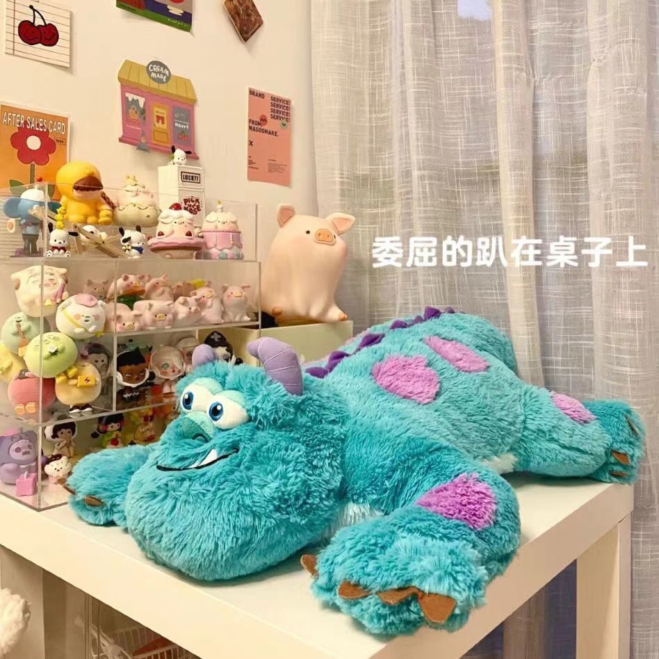 JFMM Monster University Blue Hairy Sullivan Plush Toy Doll Bed Sleeping ...