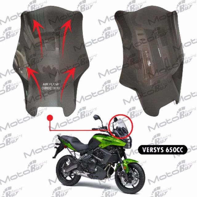 KAWASAKI VERSYS 650 TOURING HIGHER WINDSHIELD ( 4MM THICKNESS ...