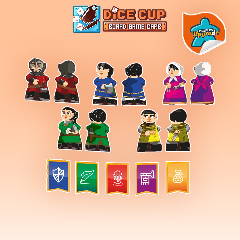 Sticker Architects of The West Kingdom Core Stickers Meeple Upgrade ...