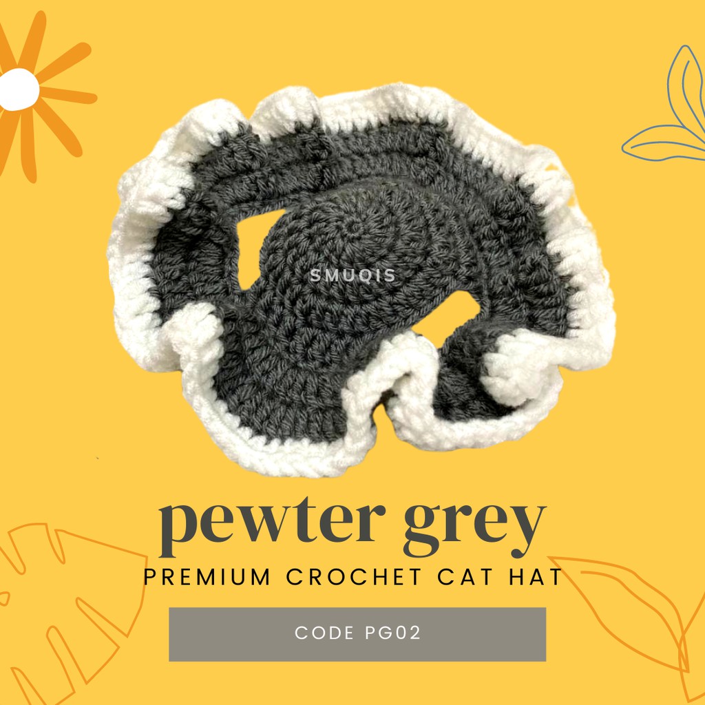 TOPI KUCING RAYA COMEL VOL.2 HANDMADE CROCHET CAT HAT PET ACCESSORIES ...