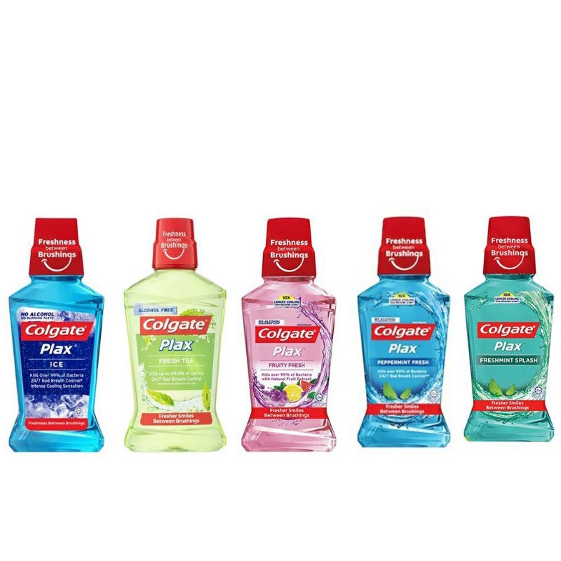 COLGATE PLAX/ FRESH TEA/ ICE /PEPPERMINT FRESH 250ML/ PENCUCI MULUT ...