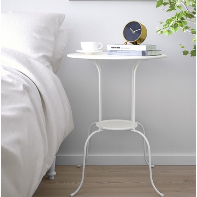 Ikea LINDVED Side Table, White (50x68 cm) | Shopee Malaysia