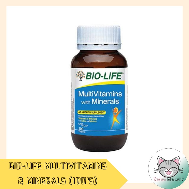 Bio-life multivitamin with minerals ( 100's ) | Shopee Malaysia