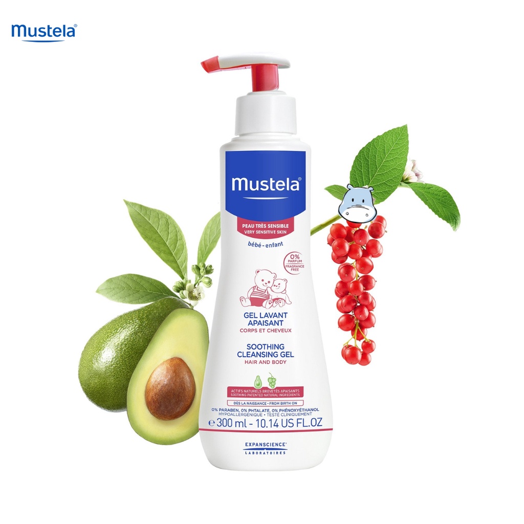 Mustela Sensitive Skin Soothing Cleansing Gel 300ml (Exp: 02/2024 ...