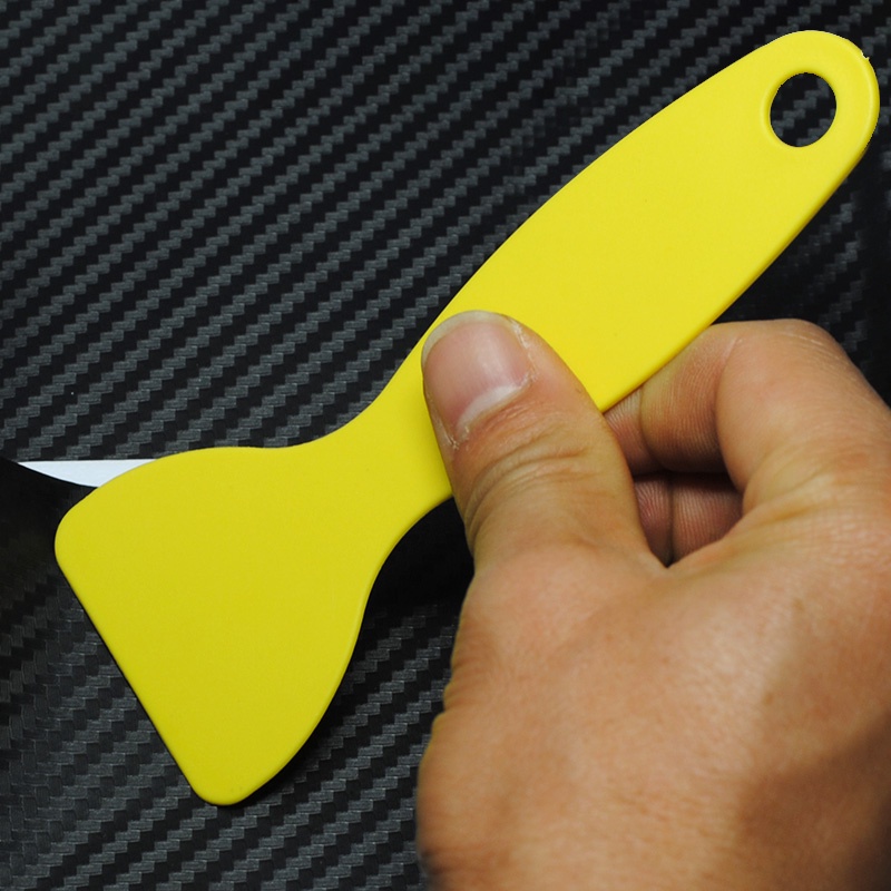 CarDIY 1pc Yellow Thick Plastic Car Scraper Vinyl Film Wrap Tool ...