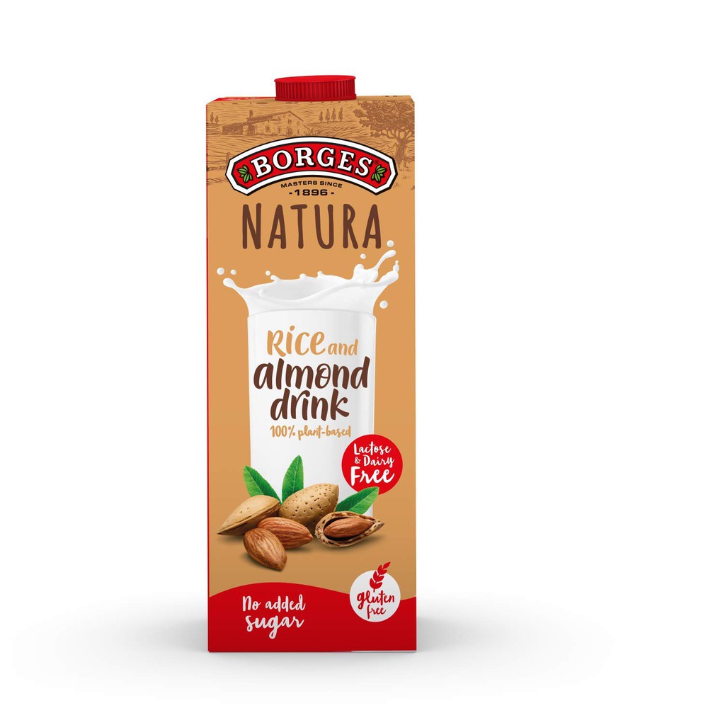 BORGES Natura Rice & Almond Milk Drink, Vegan 1 Liter | Shopee Malaysia