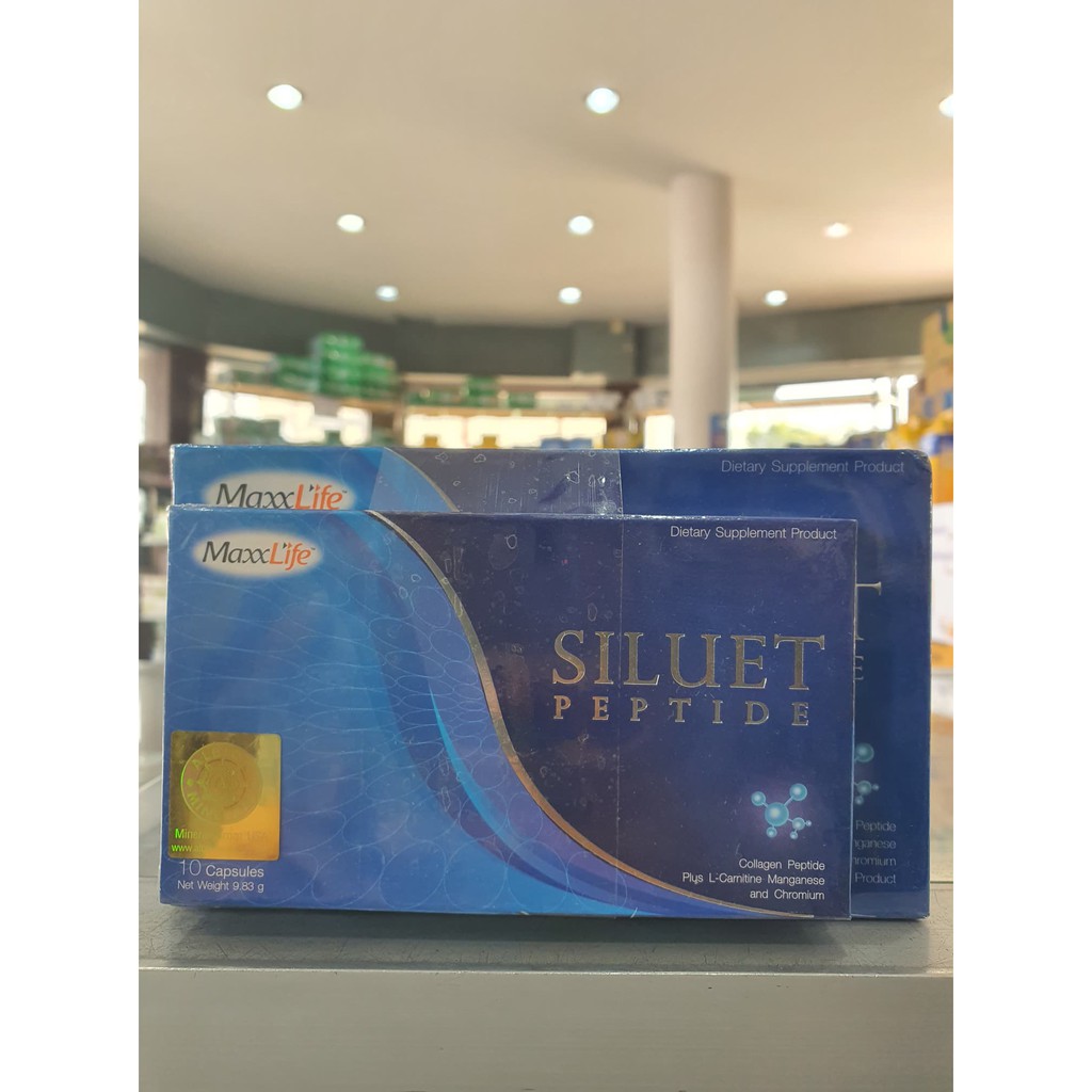 SILUET PEPTIDE 30 Capsules MaxxLife Burns Excess Fat Removes Cellulite ...