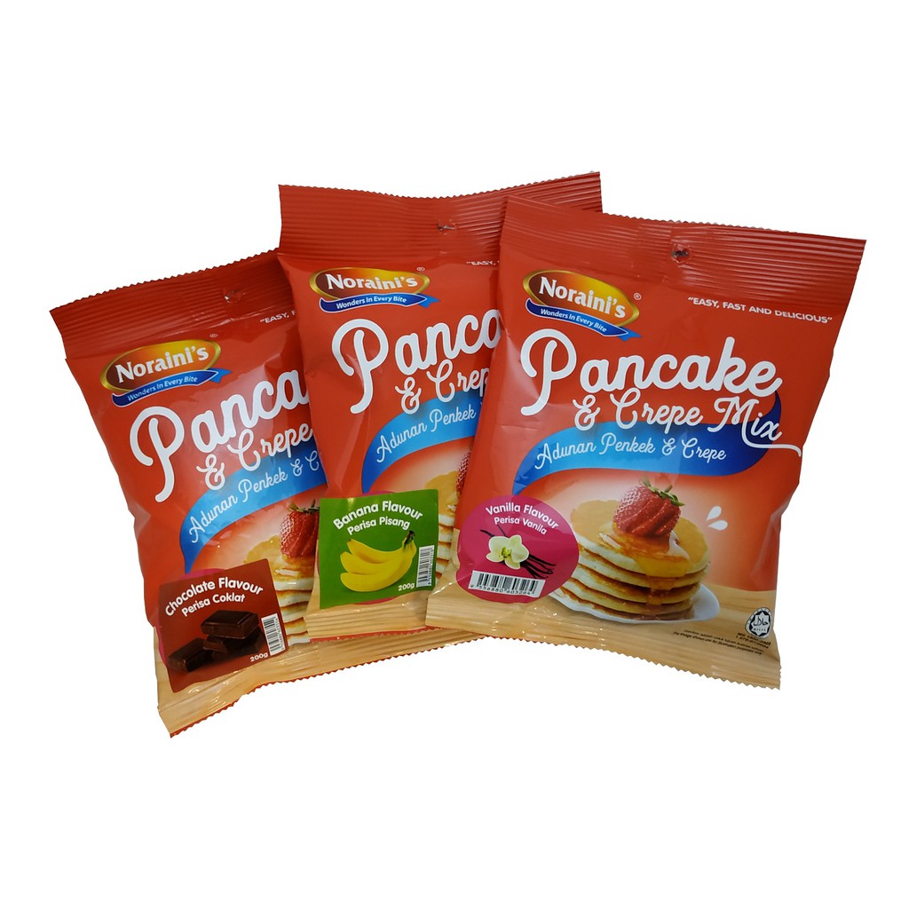NORAINI'S PANCAKE AND CREPE MIX 200gm | Shopee Malaysia