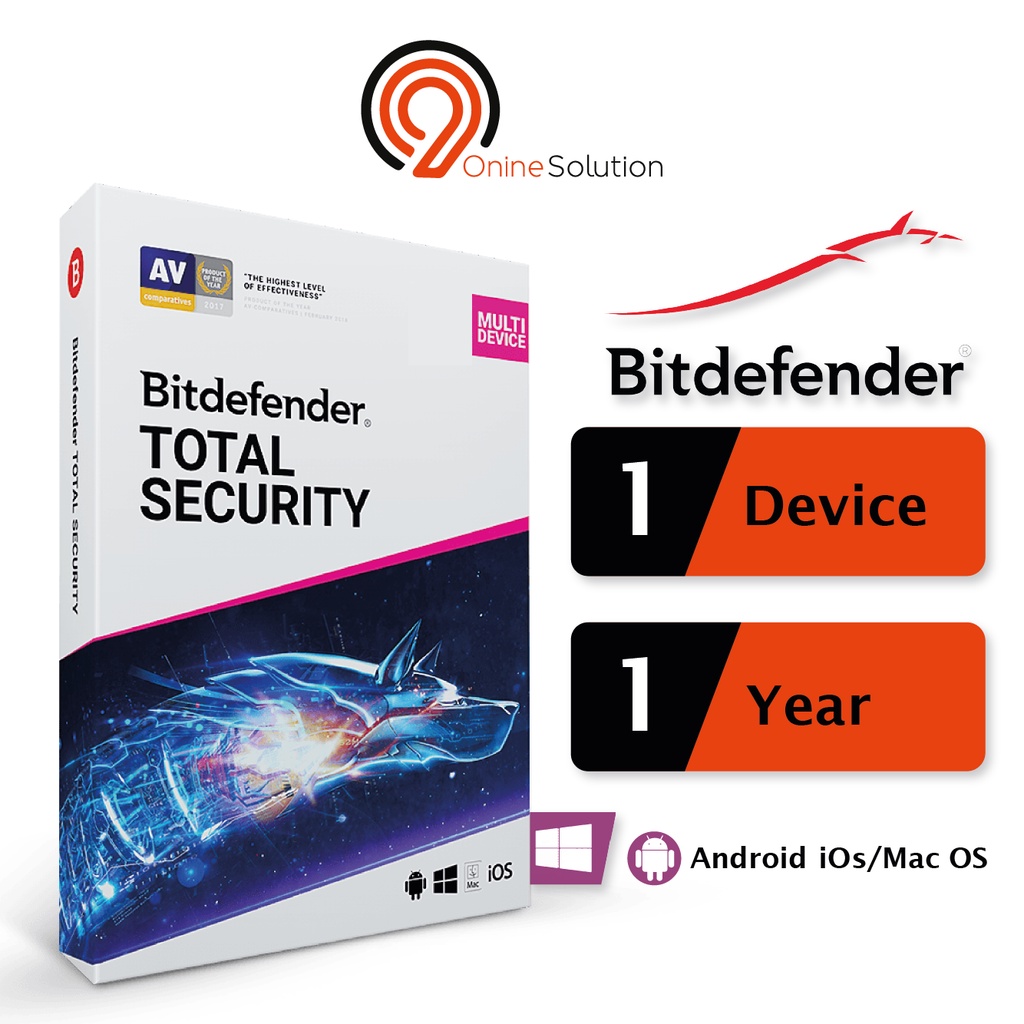 BitDefender Total Security Multi Device - 1 Device - 1 Year | Shopee Malaysia
