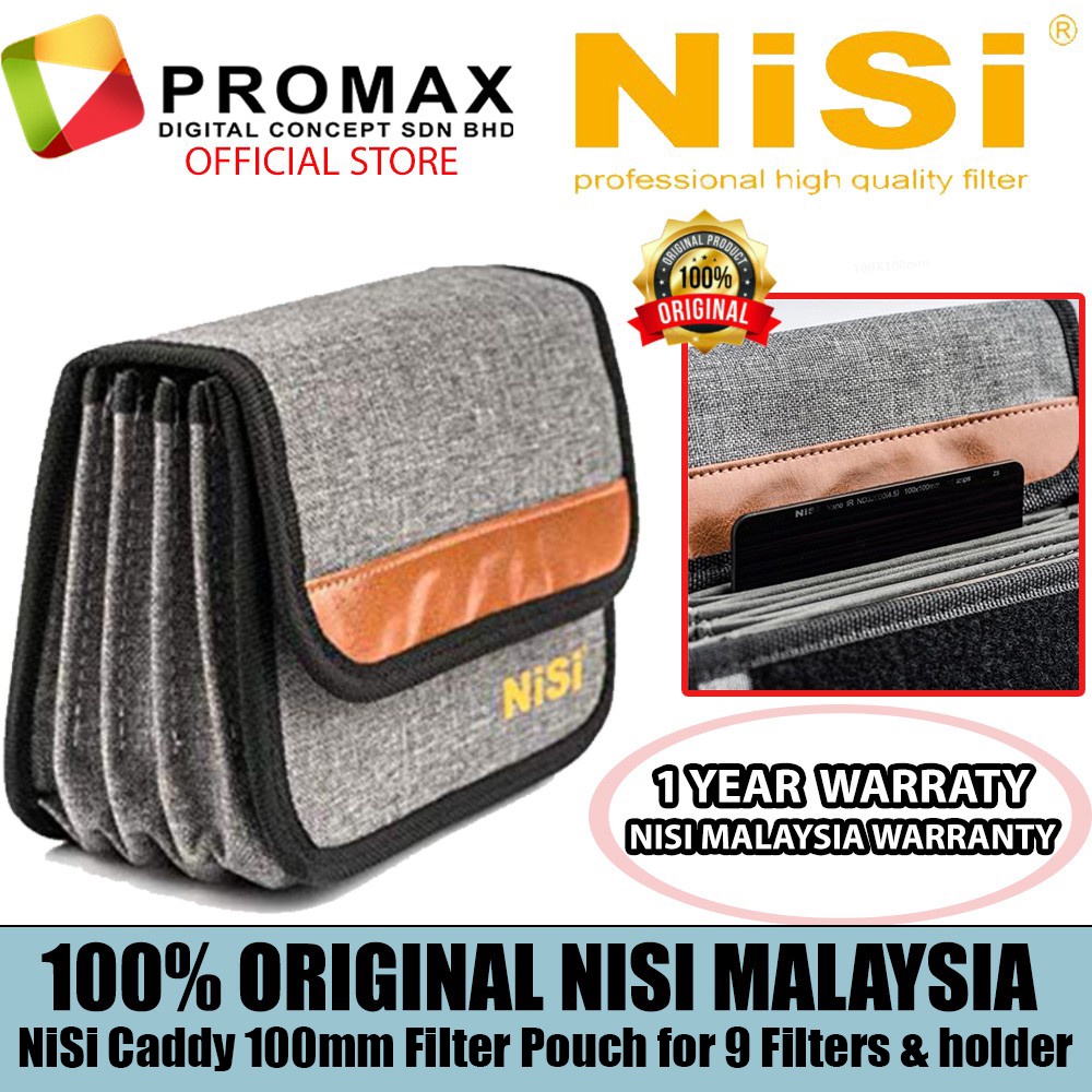 NiSi Caddy 100mm Filter Pouch for 9 Filters & holder (100% ORIGINAL ...