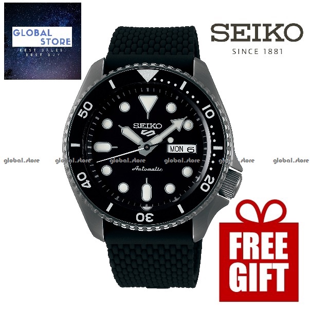 SEIKO 5 Sport SRPD65K2 Automatic Men s Silicone Strap Watch SRPD65 Shopee Malaysia