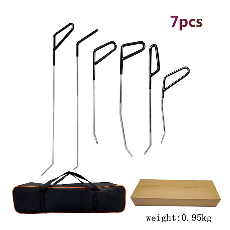 PDR Car Dent Repair Pry Bar Paintless Dent Repair Kit Tools Airbag ...
