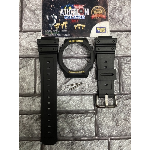 BNB CUSTOM GA2100 TMJ HITAM KUNING + BUCKLE JAPAN + 2 PCS SPRING BAR ...