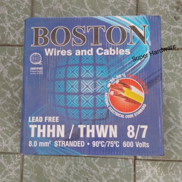 Boston / Roto Stranded THHN / THWN Wire 8/7 150m/box | Shopee Malaysia