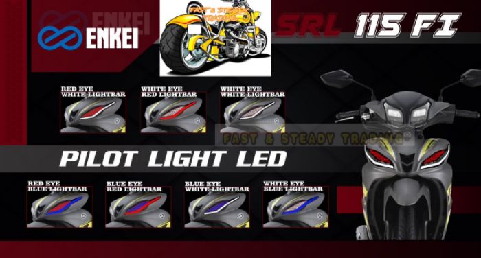 ENKEl MATA GABAN LAMPU DADA DEPAN PILOT LAMP LIGHT LED FRONT SIGNAL ASSY EX5/SRL115-FI/LC135 V1 ...