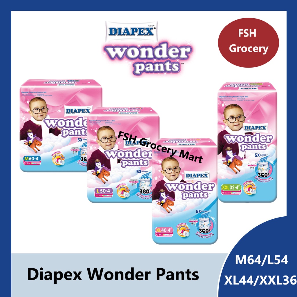 DIAPEX WONDERPANTS - M64/L54/XL44/XXL36 (Wonder Pants) | Shopee Malaysia