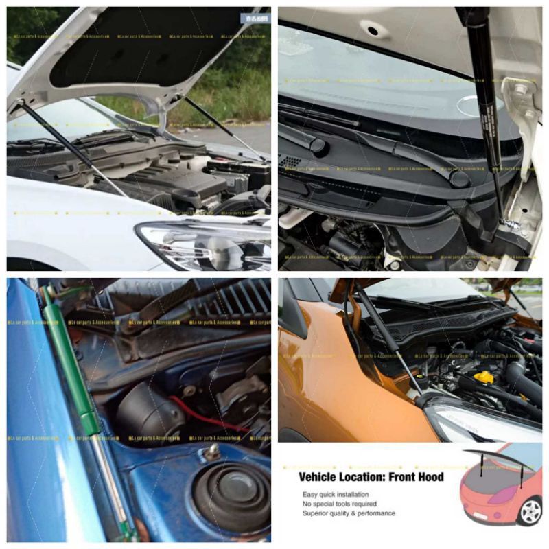 Front Bonnet Absorber Bezza Alza Axia Wira Eg Waja Es Spring Damper Gas ...