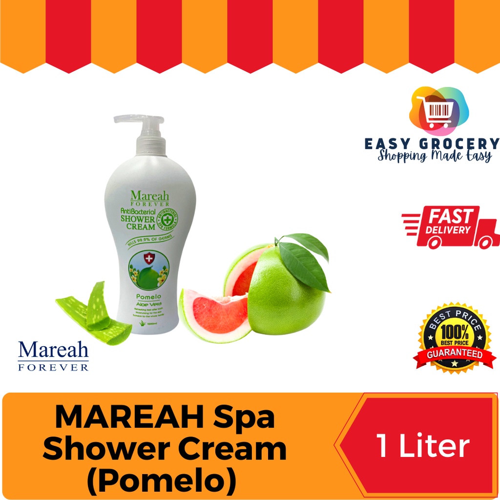 Mareah Spa Shower Cream 1 Liter (Rose Hip/ Goat's Milk/ Pomelo/ Royal ...